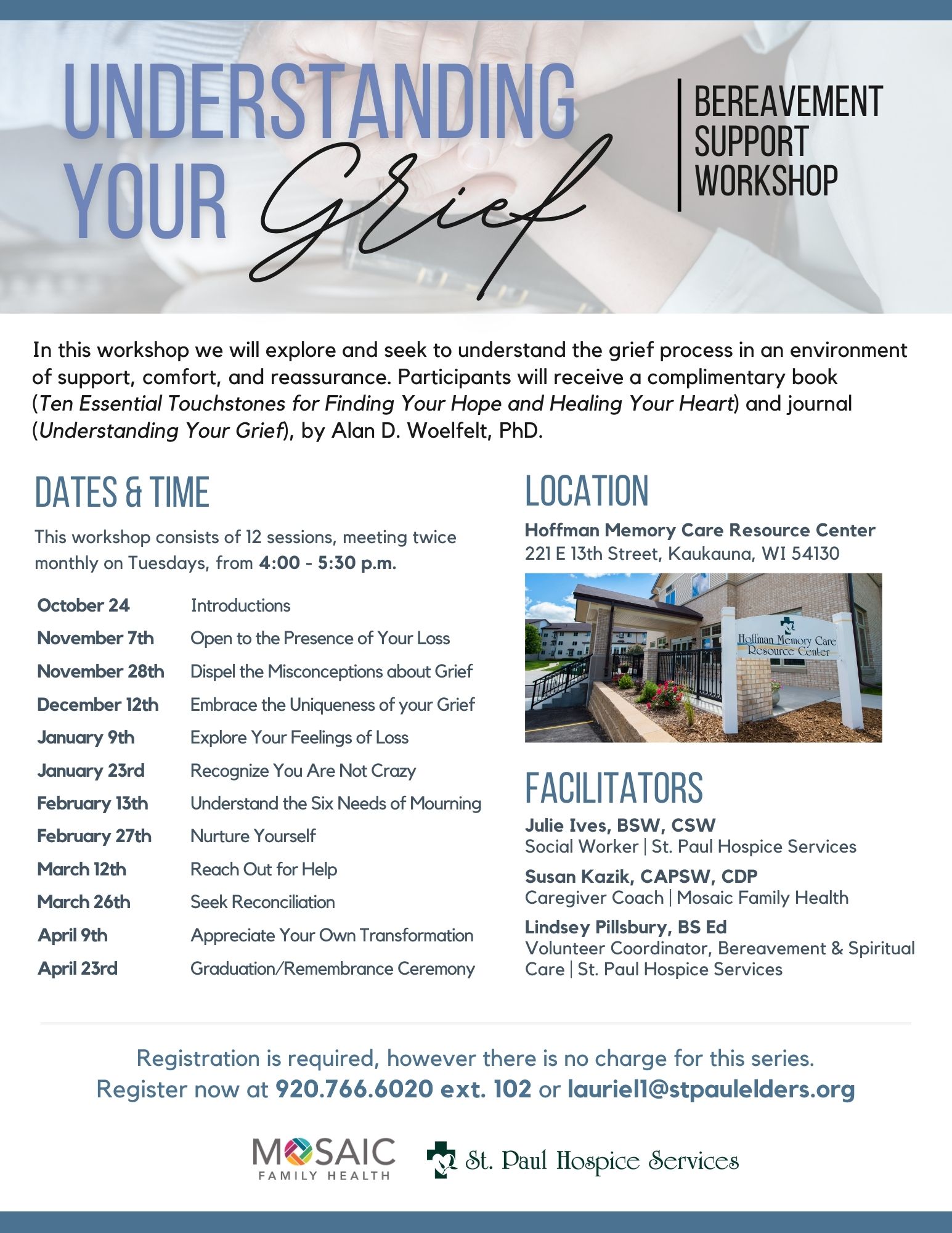 Bereavement Support Workshop - St. Paul Elder Services, Inc.